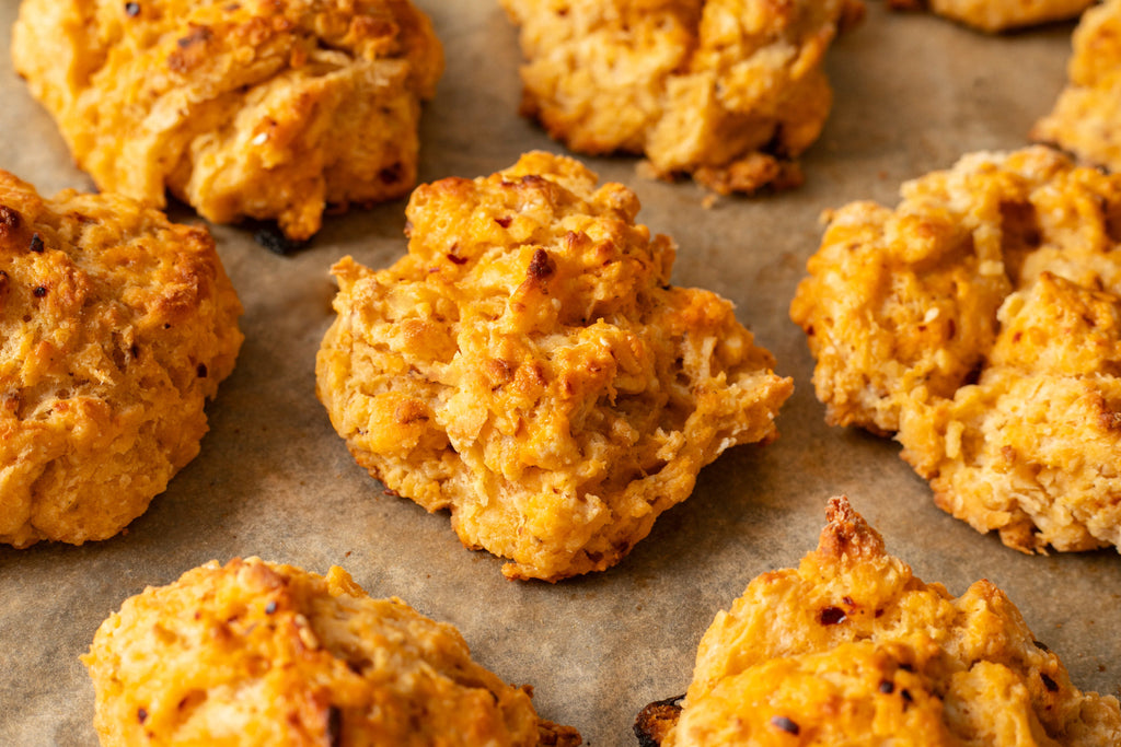 Cheesy Chili Crunch Drop Biscuits – Momofuku Goods